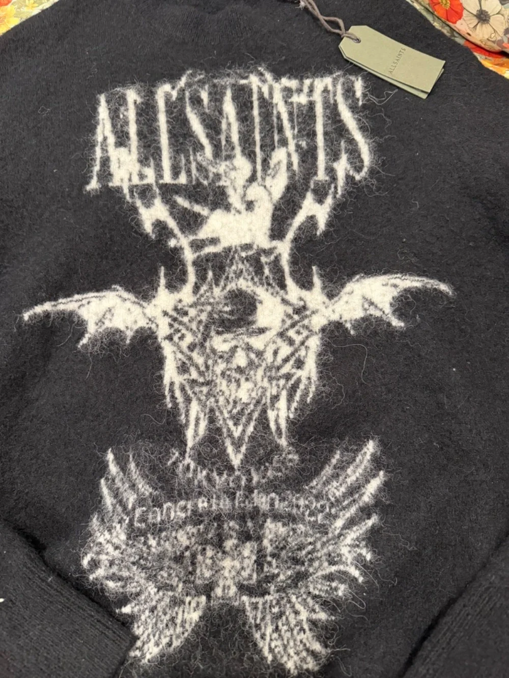 All Saints | Sweaters | Allsaints Meta Crew Sweater Black Xs New With ...